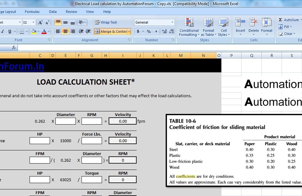Load calculation tool - Electrical Motor - Software and Tools ...
