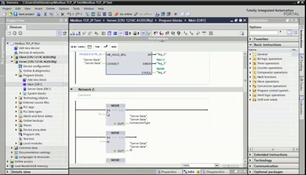 How to connect two siemens PLC using Modbus Tcp_ip? - Siemens ...