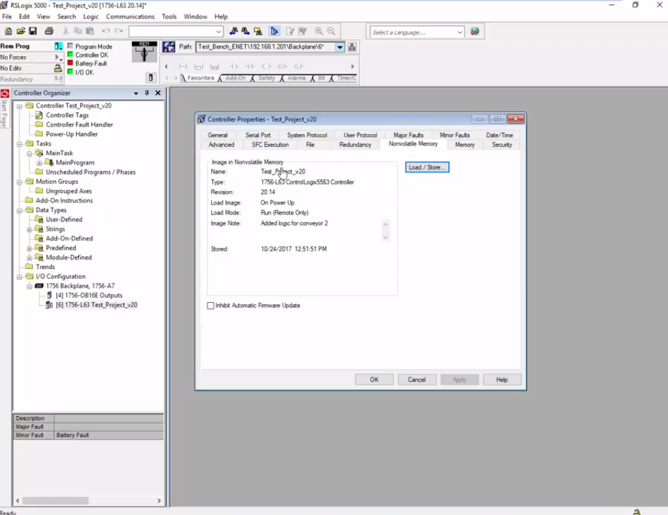 How To Transfer Program From Controller To Memory With Rs Logix Plc