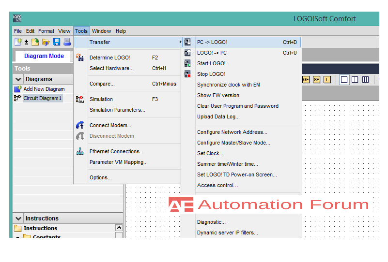 How to Connect and Download Program on LOGO PLC - Siemens - Industrial ...